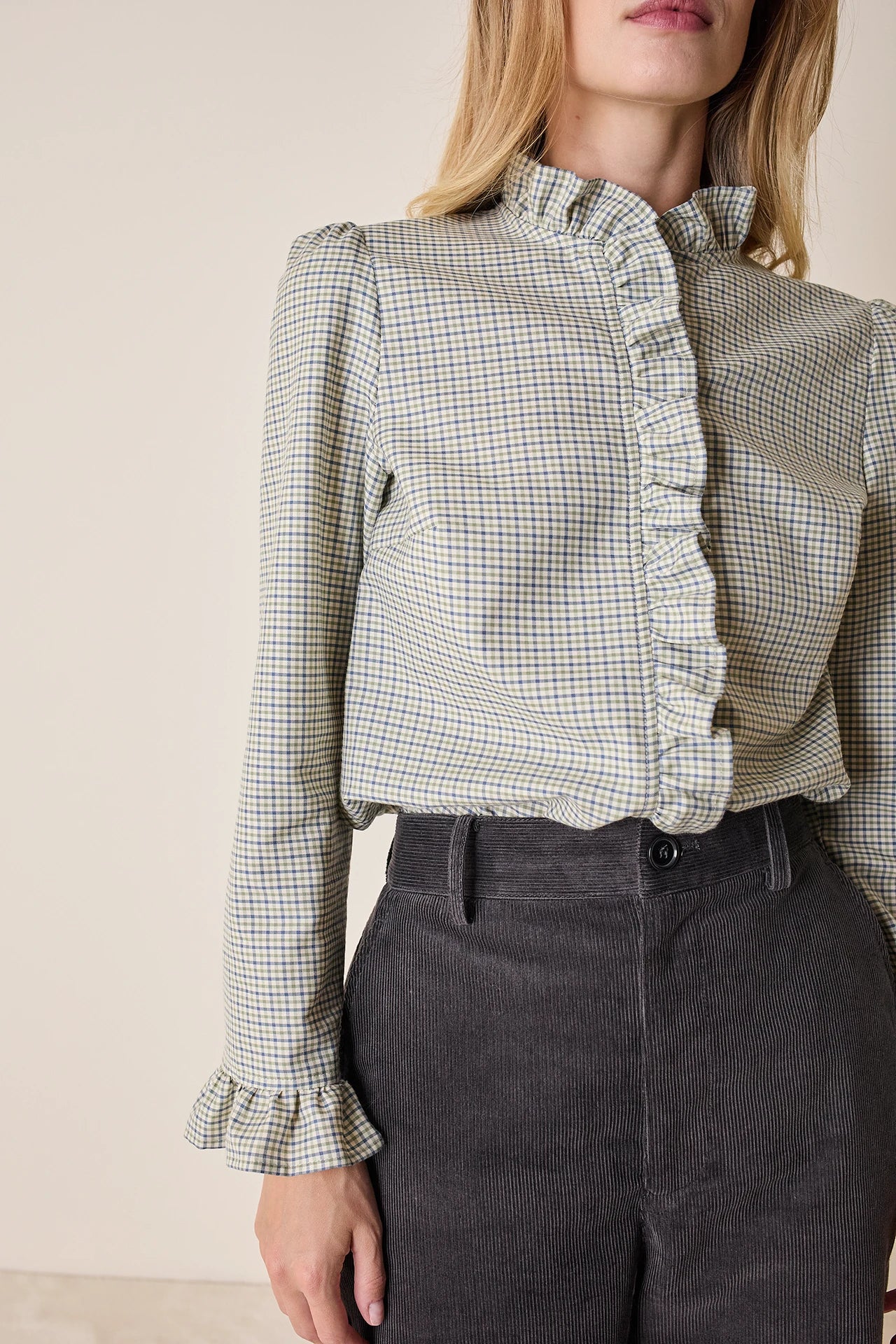 Camicia da donna con volant | Lazzari – lazzarionline